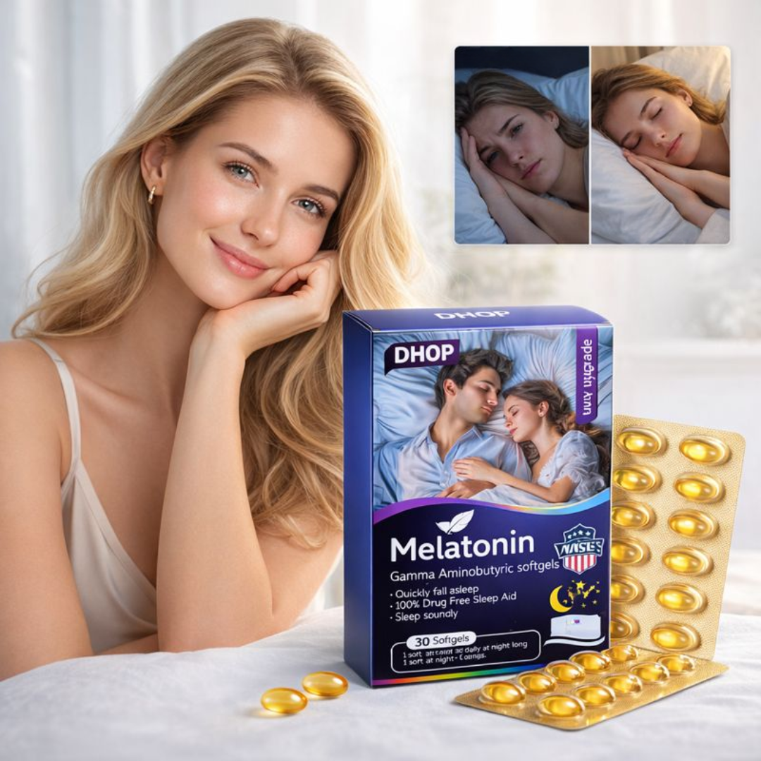 DHOP Melatonin Softgels | Fall Asleep Faster and Wake Up Fully Rested – PharmaXtra